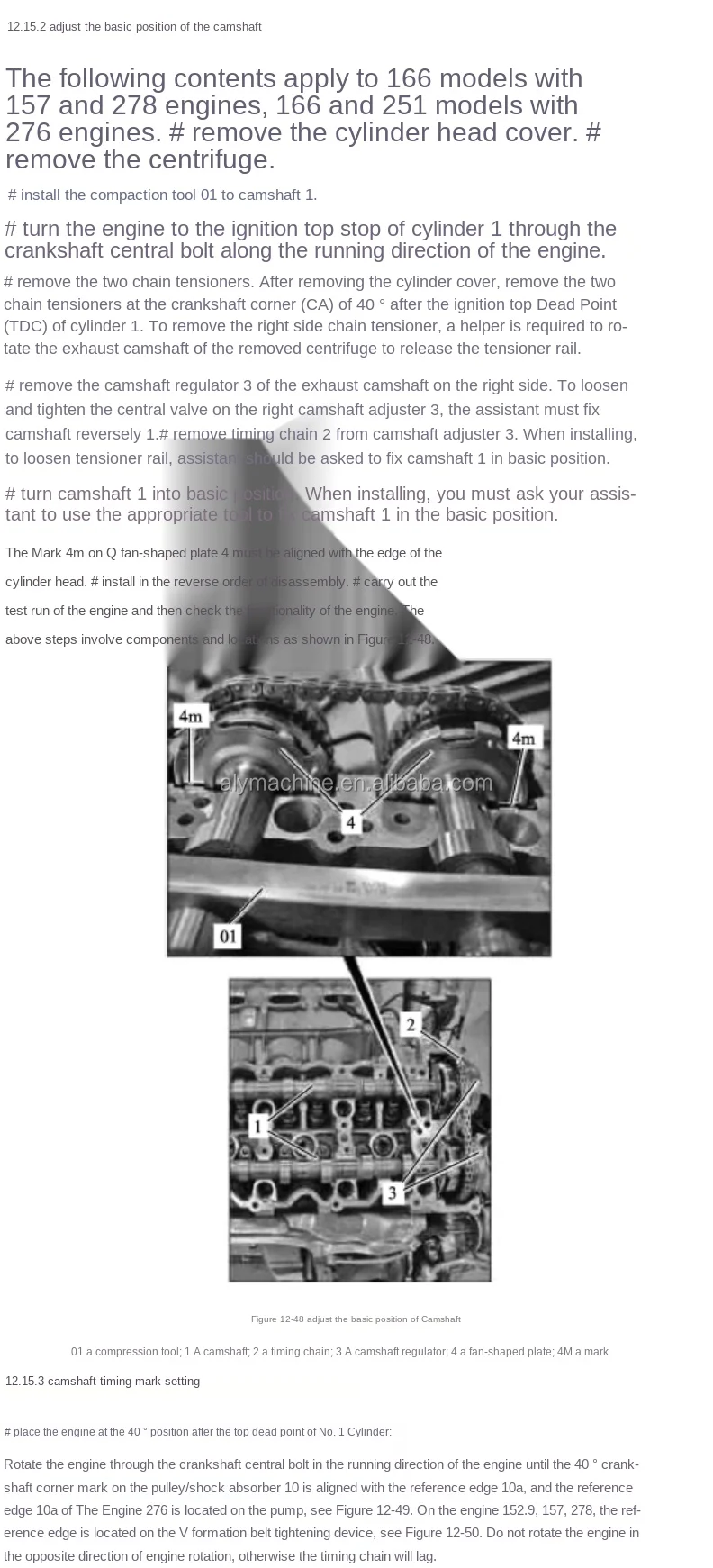 Mercedes-benz 276 Engine Timing Tool - High-Quality Repair