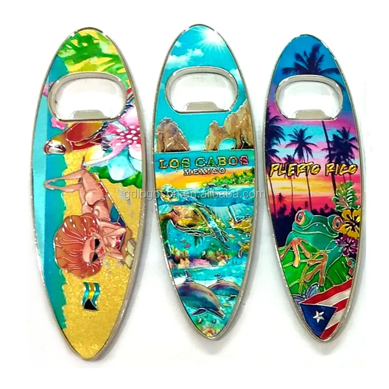 Tropical Island Souvenirs Assorted Surfing Board Magnet Beach Turtle ...