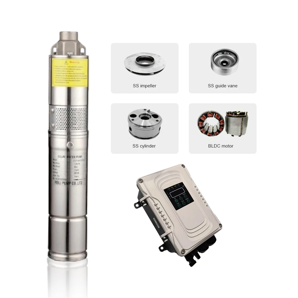 500w Dc Solar Submersible Pumps Solar Water Pump Dc Water Pump With ...