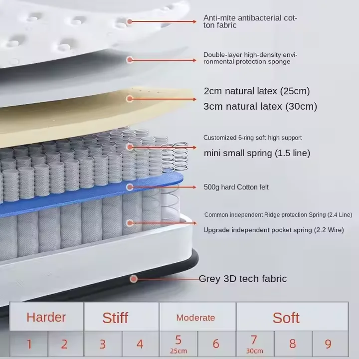 European Five-Star Hotel-Class Independent Pocket Spring Mattress ...