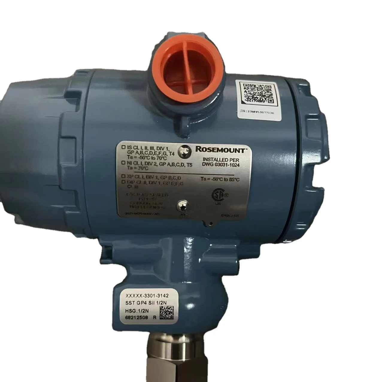 Original 4-20ma Different Pressure Transmitter Emerson 3051gp Pressure ...