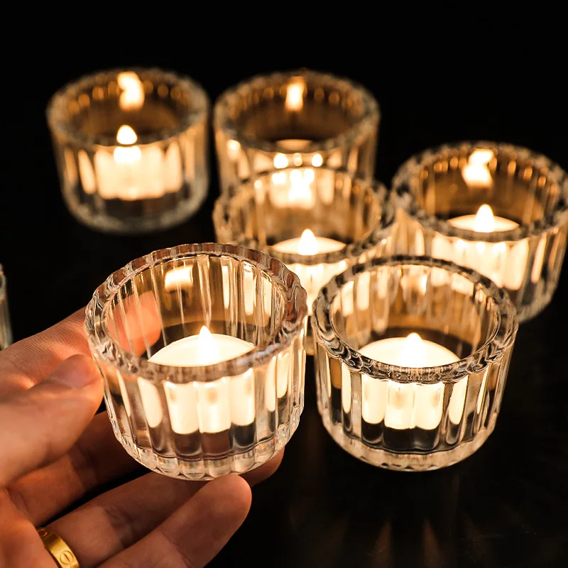 Modern Transparent Candle Small Glass Candle Cup Vessels Jar - Buy ...