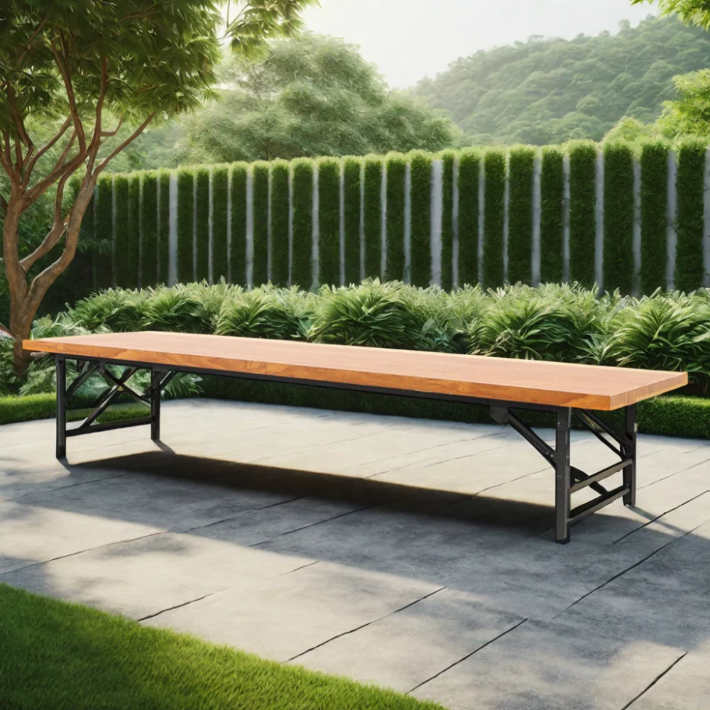 Folding Conference Long Table - Perfect for Banquets & Outdoors
