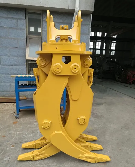 Log Grapple And Hydraulic Grapple Rotator With Wood Grab Excavator ...