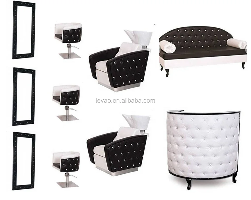 Salon Black Hairdressing Chair Hair Salon Furniture Set| Alibaba.com