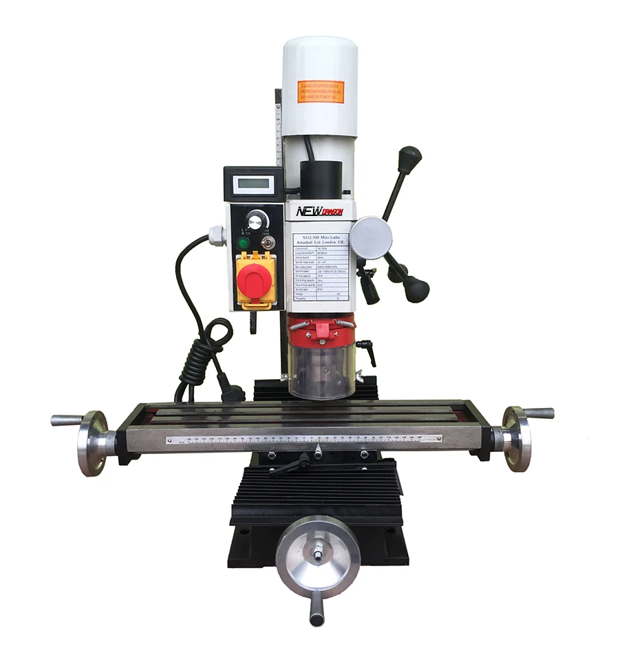 Mini Variable Speed Milling Machine 16mm Drilling Capacity Xj9512 Mini ...