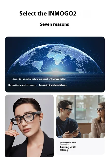 INMO GO2 3D Intelligent AR Glasses - Real Time Translation