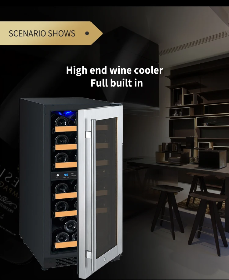 30 Bottles Built-in Red Wine Cabinet Cooling System