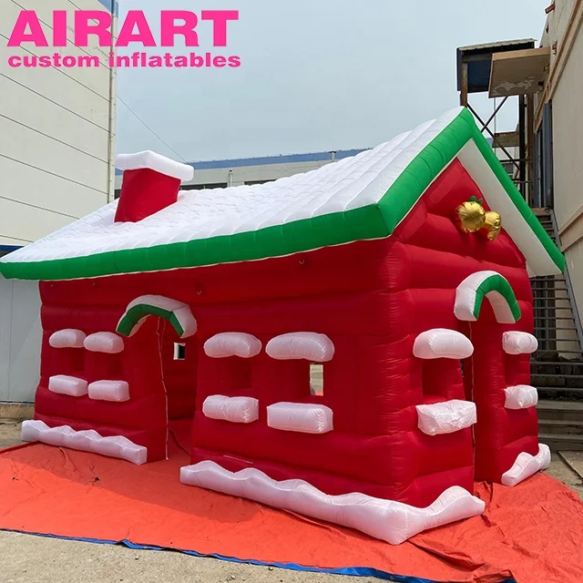 Inflatable Christmas House Santa Grotto Tent Buy Inflatable Wooden