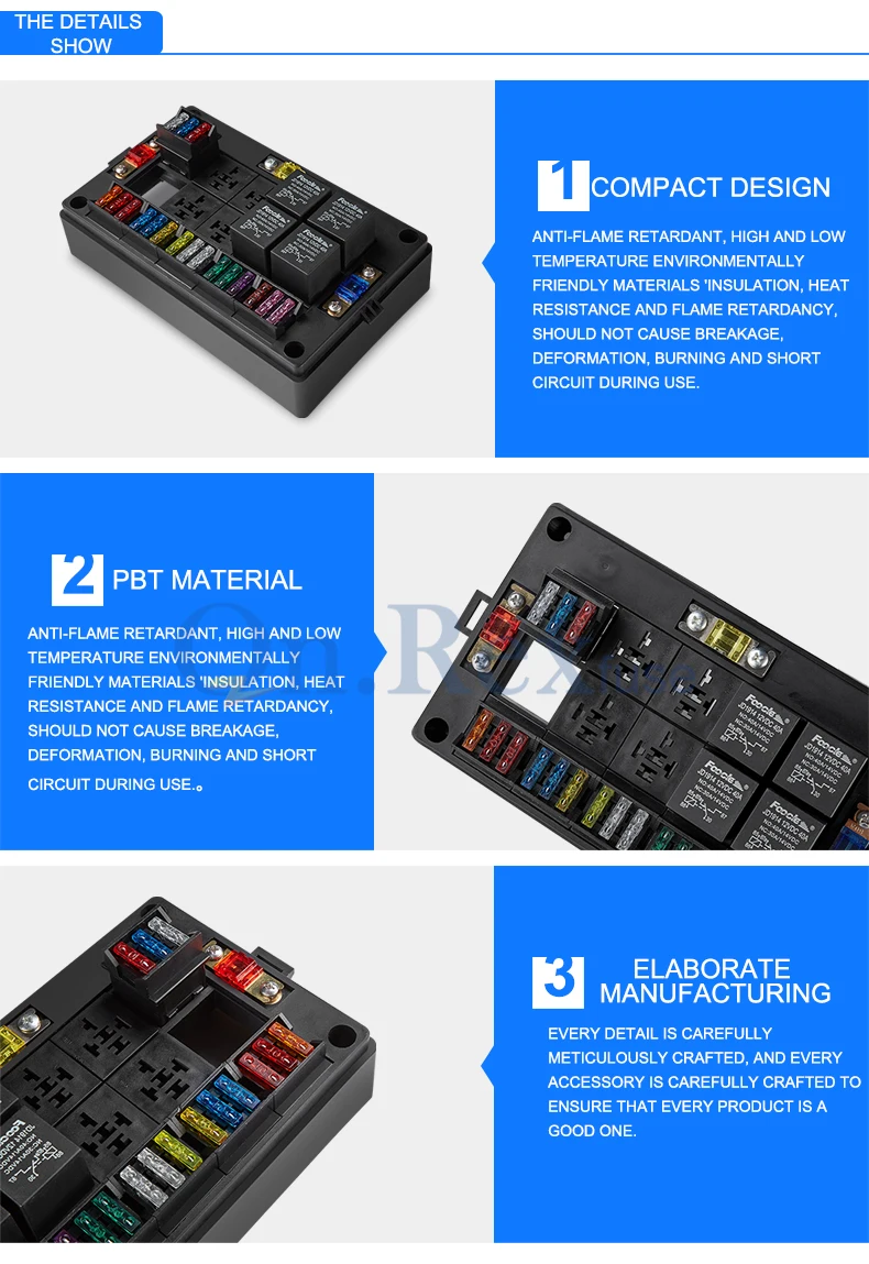 Automotive Waterproof 10 Way With Led Indicator Car Fuse Blocks Holder ...