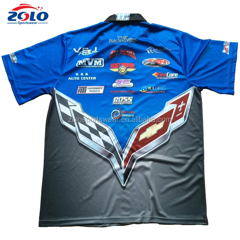 Custom Men's Motorcycle Race Team Shirts - Fast Dry & Breathable