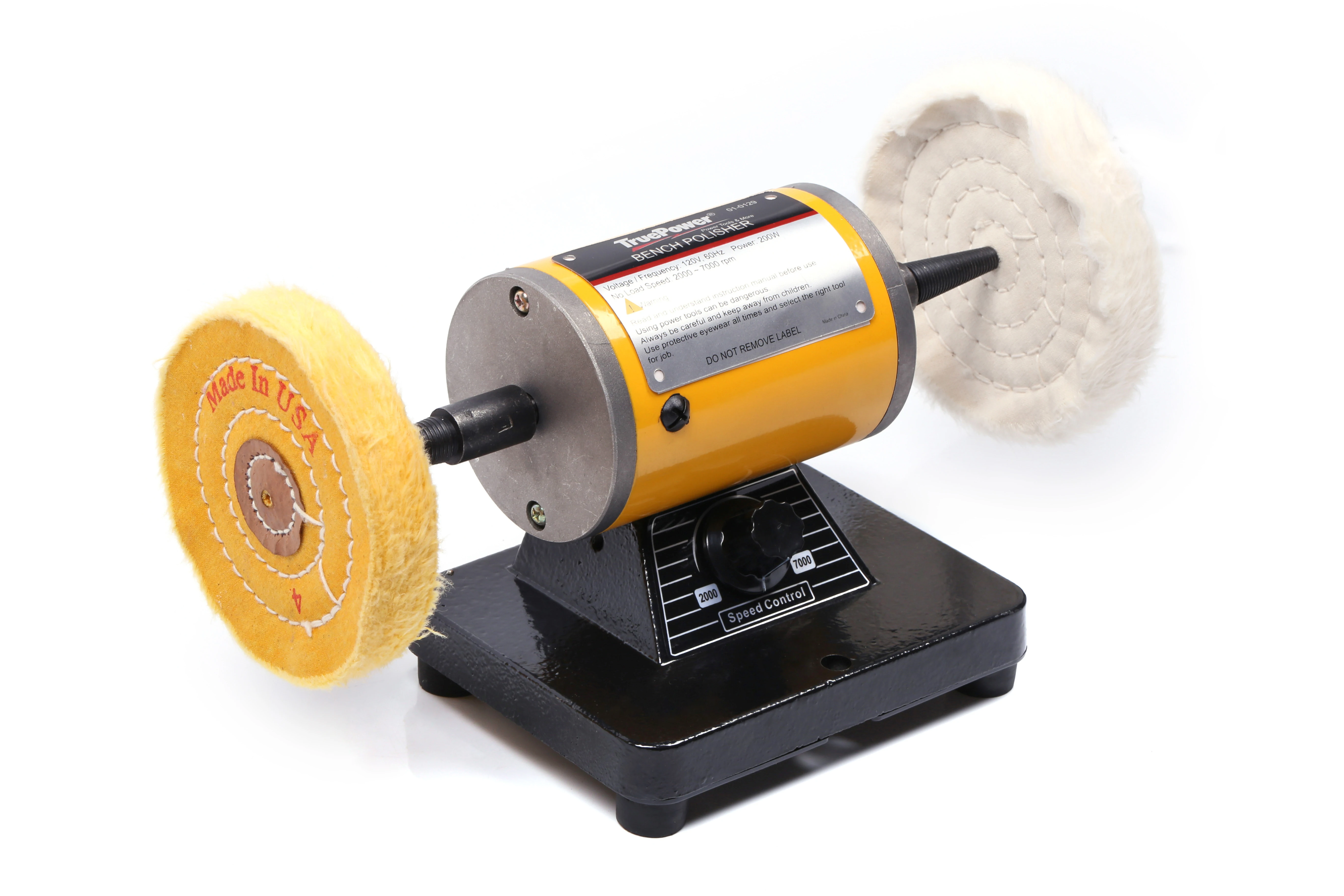 Mini Tool Bench Polisher - 200W Power, 2000-7000RPM Speed