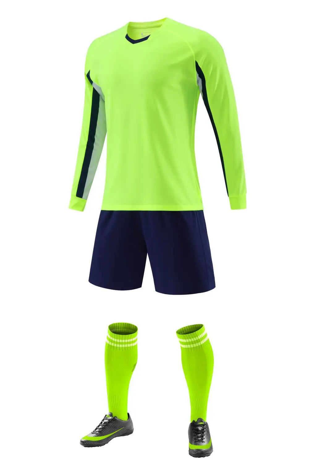 Wholesale Custom Logo Summer Long Sleeve Football Uniform Set Training ...