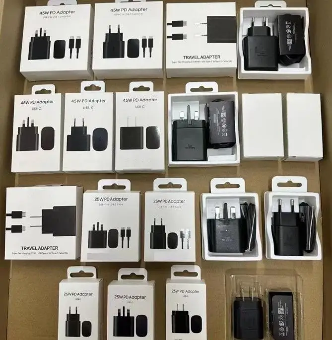 Type-C Fast Charging Adapter 25W/45W for Samsung S21 Plus/S22 - PD USB ...