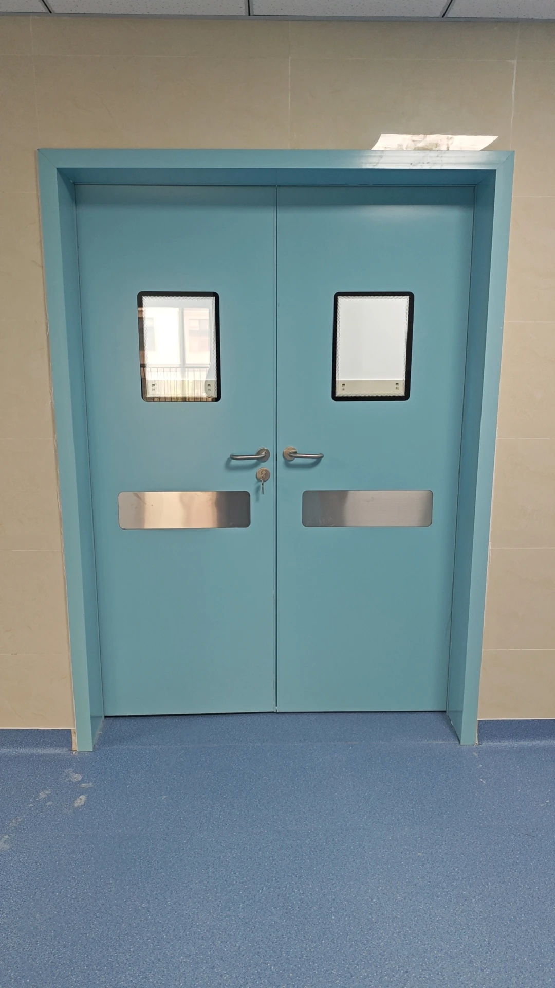 Medical Room Gate Aluminum Door for Hospital Stainless Steel Waterproof ...