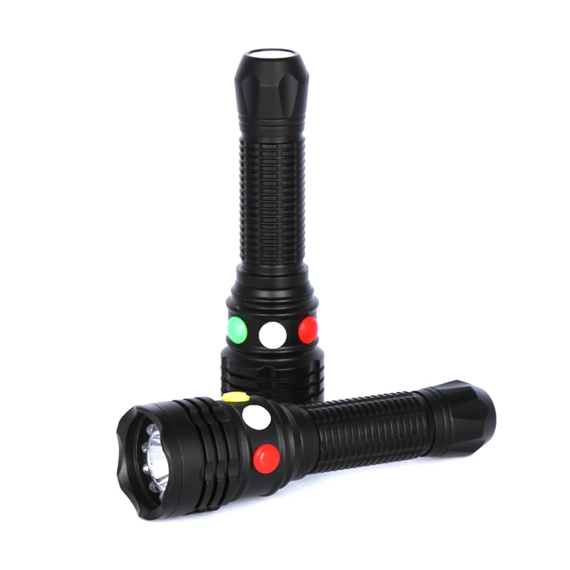 Traffic Safety Color Changing Red White Yellow Light Led Signal Torch 3 ...