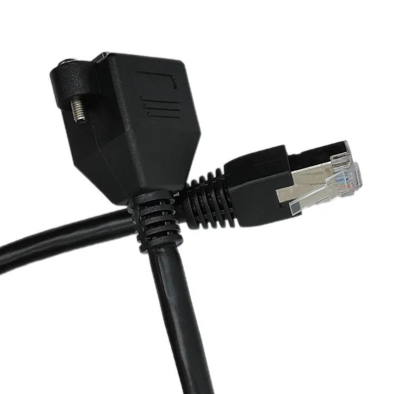 Utp/stp Cat.5/cat.6 Panel Mount With Screw Lan Cable Male To Female ...