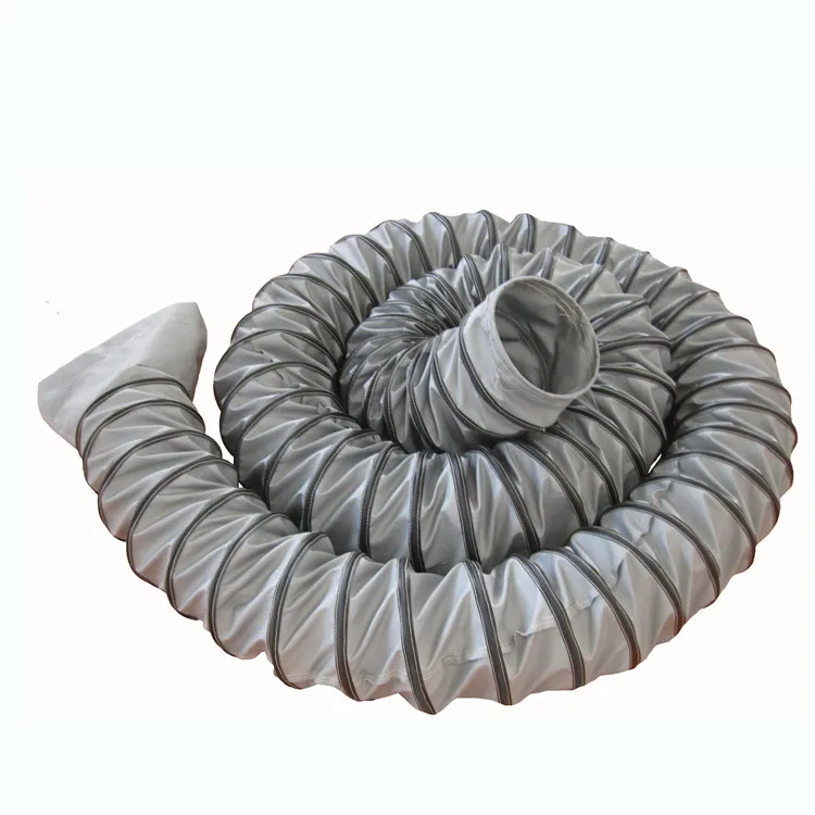 6 Inch 5m SILICONE COATED Fiberglass High Temperature Flexible Duct ...