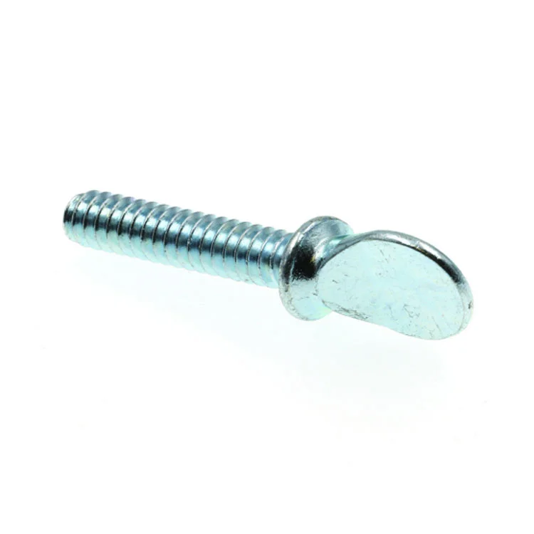 Carbon Steel Cold Forged Spade Head Thumb Screws with Shoulder Type A
