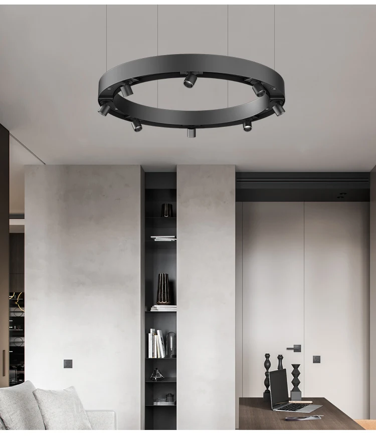 3.5w 7w Led Track Spotlight Shell Circular Track Design Magnetic Track ...