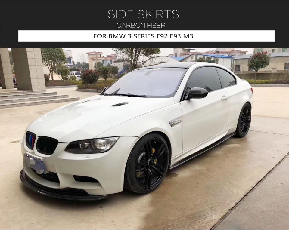 JC Sportline Carbon Fiber E92 M3 Side Skirts Extension