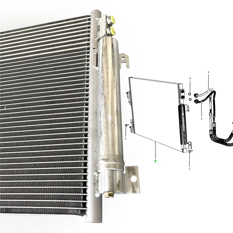 Cooler-condenser And Trans Cooler 68078975ab For Dodge Caliber 2010 ...