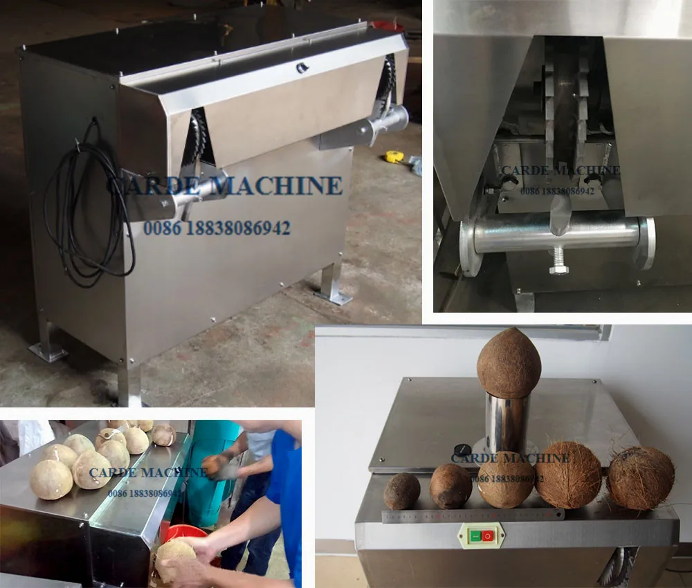 Coconut Brown Skin Paring Machine Coconut Shell Husk Removing ...