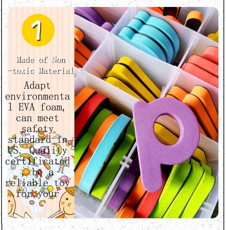 2021 Eva Magnetic Letters Alphabet Fridge Magnet Educational Learn Foam ...