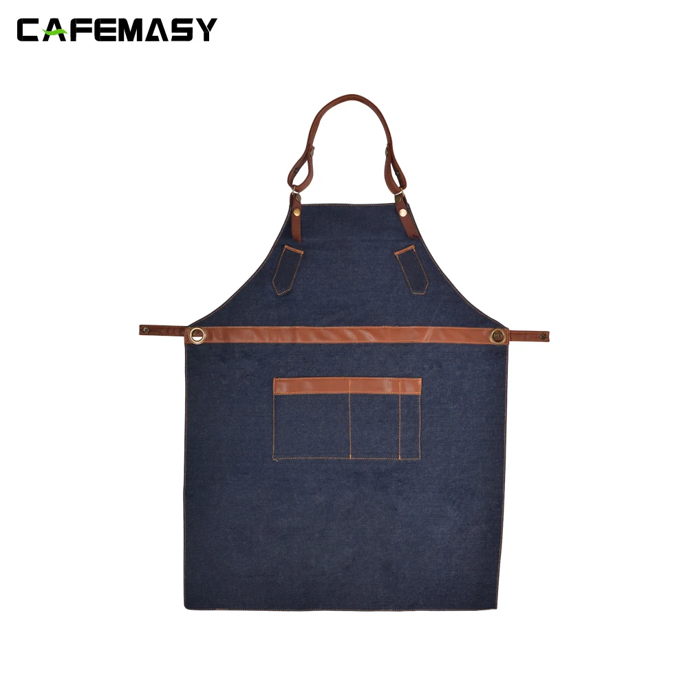 CAFEMASY Coffee Apron - Adjustable, Eco-Friendly Kitchen Apron