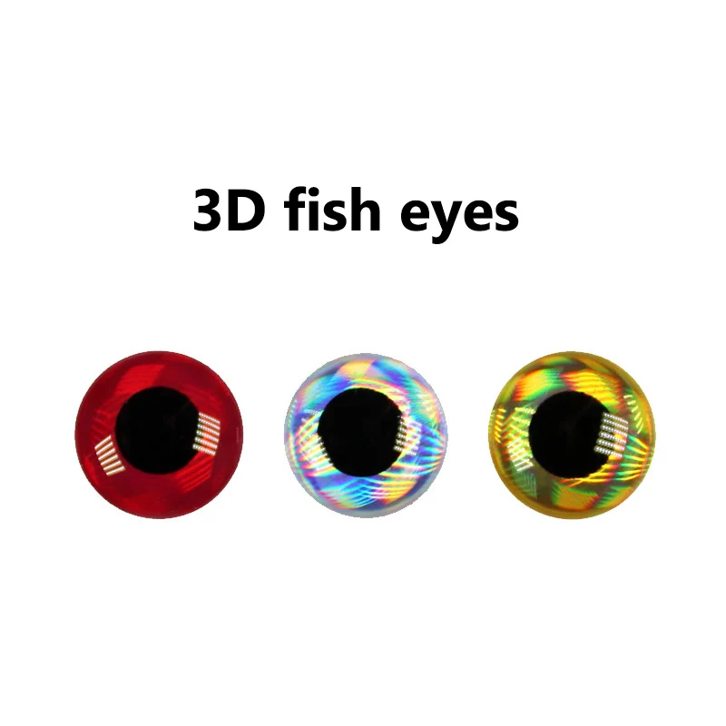 3D/4D Stick Fishing Oval Pupil Lure Eye - Luminous Epoxy