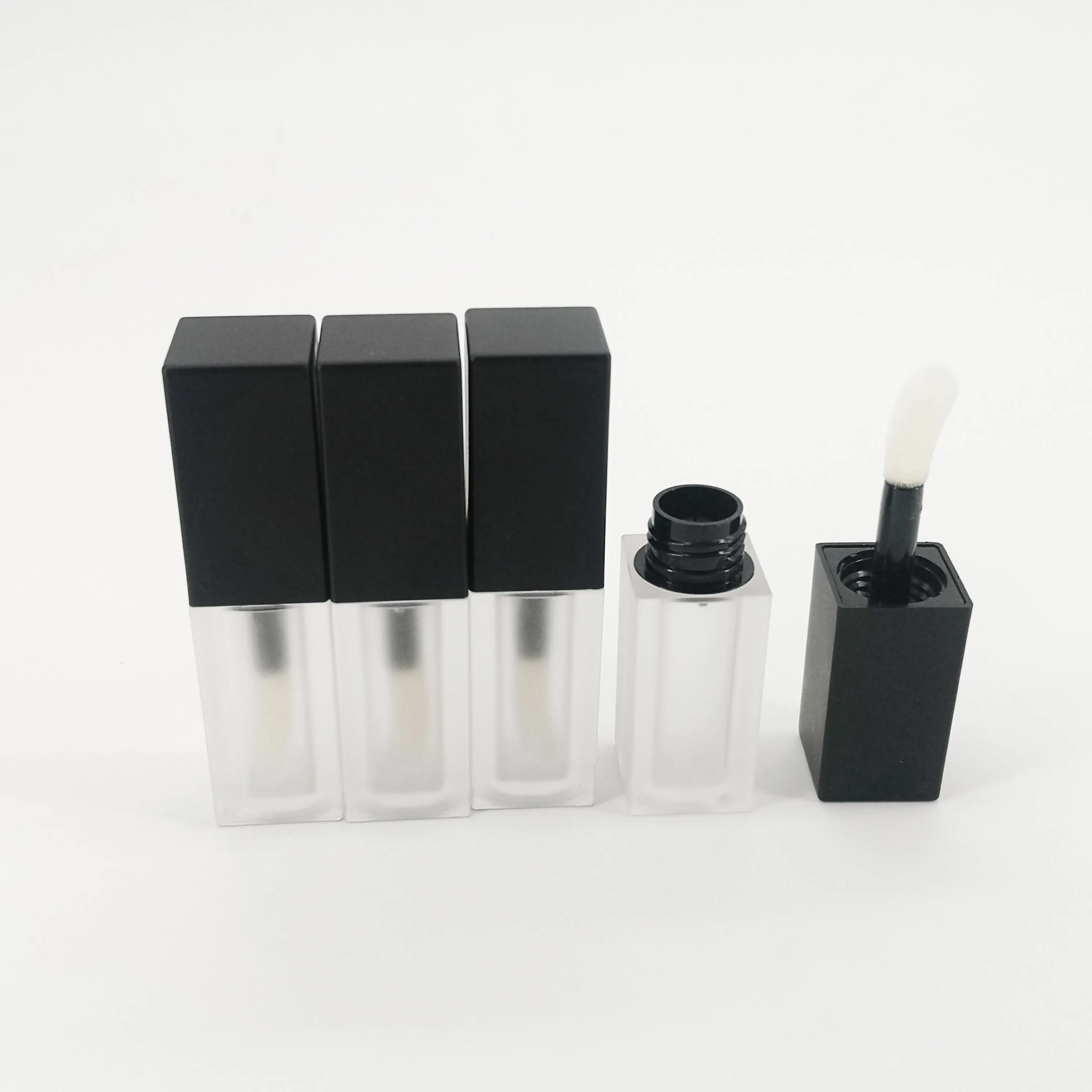 Classic Style 5ml Transparent Square Lip Gloss Tube Container With ...