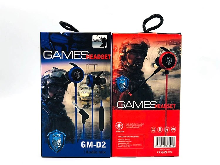GM-D1 Gaming Headset - Wired 3.5mm Stereo Earphones