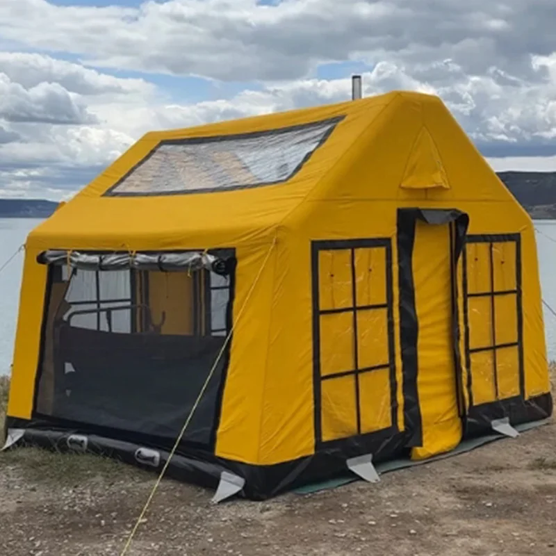 High Quality Oxford Fabric Air Tube Tent Blow Up Tourist House Camping ...