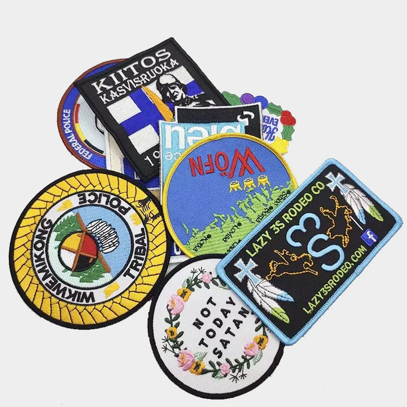 Wholesale Bulk Heat Press 3d Custom Logo Badges,Embroidered Embroidery Patch Sew Iron On For ...