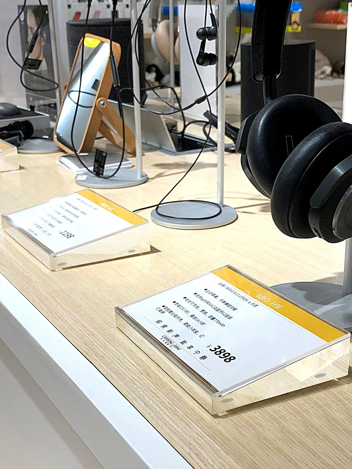 Crystal Acrylic Magnetic Price Tag - Table Label Tag