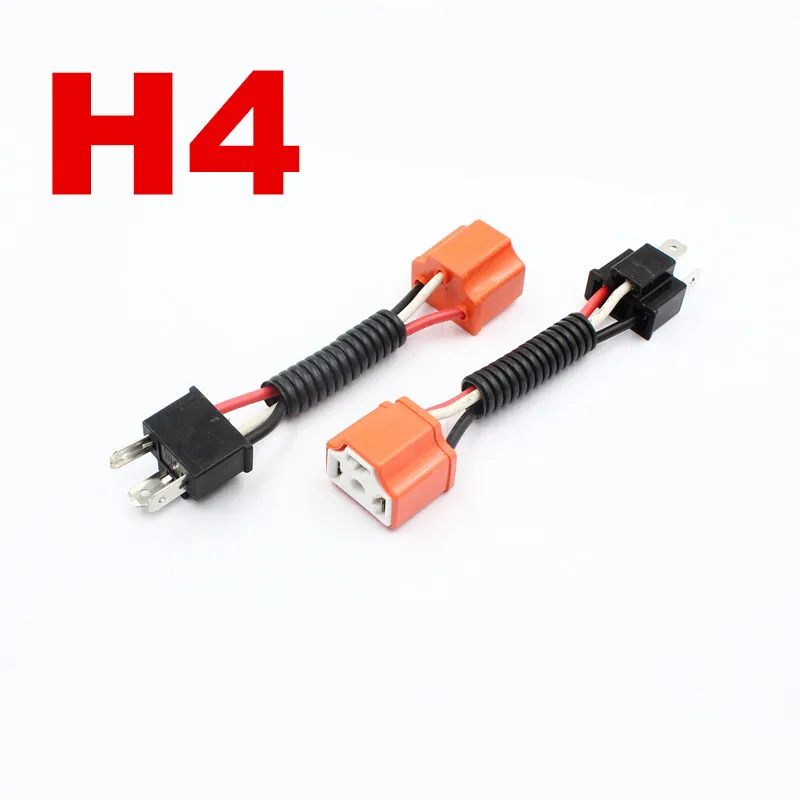 H4 Ceramic Bulb Holder - Reliable Automotive Wire Adapter