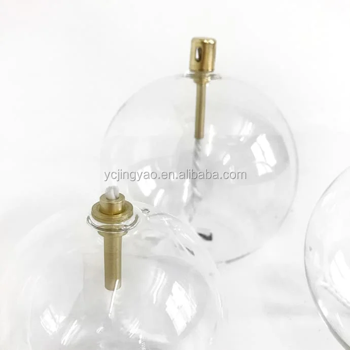 Hand Blown Clear Borosilicate Round Glass Ball Oil Lamps - Buy Oil Lamp ...