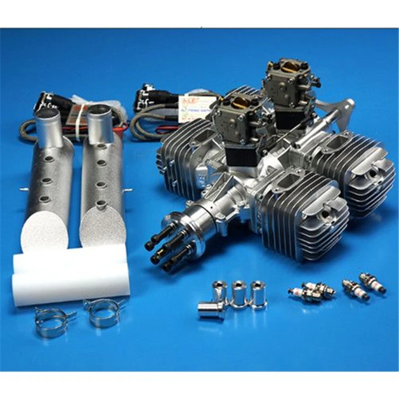 DLE 220CC 4 Cylinder Gasoline Engine for RC Airplane Parts