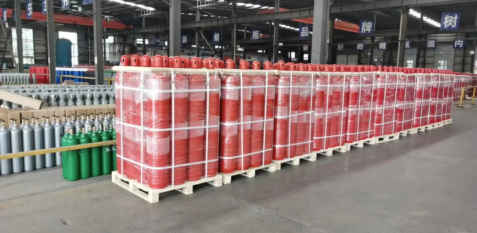 Fire protection System 68L 150Bar 45kg ISO9809-1 Standard IG100 IG541 CO2 Gas Cylinder Price ...