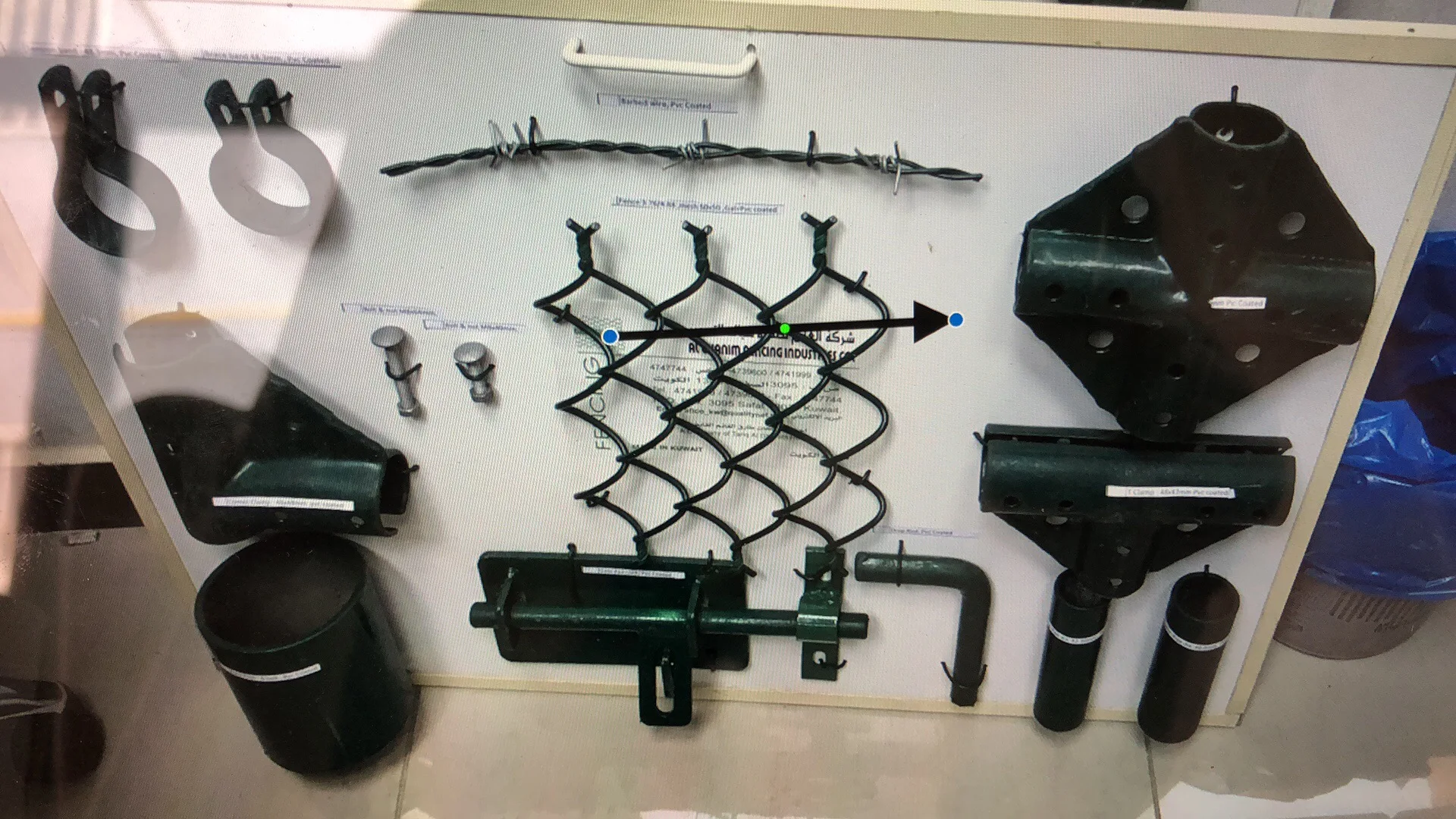 Saudi HCIS/ARAMCO PVC Coated Chain Link Fence with Post - Durable, Eco ...