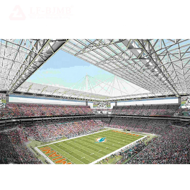 Lfbjmb Steel Structural Engineering Space Frame Steel Gymnasium Roof ...