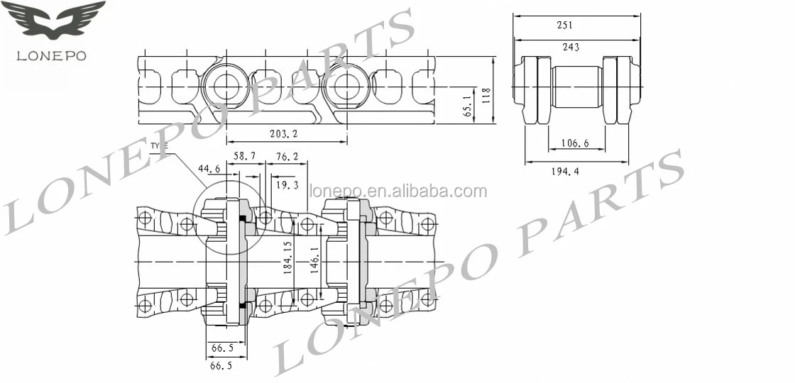 D7 Track Chain Track Link Assy - Durable & Reliable Parts
