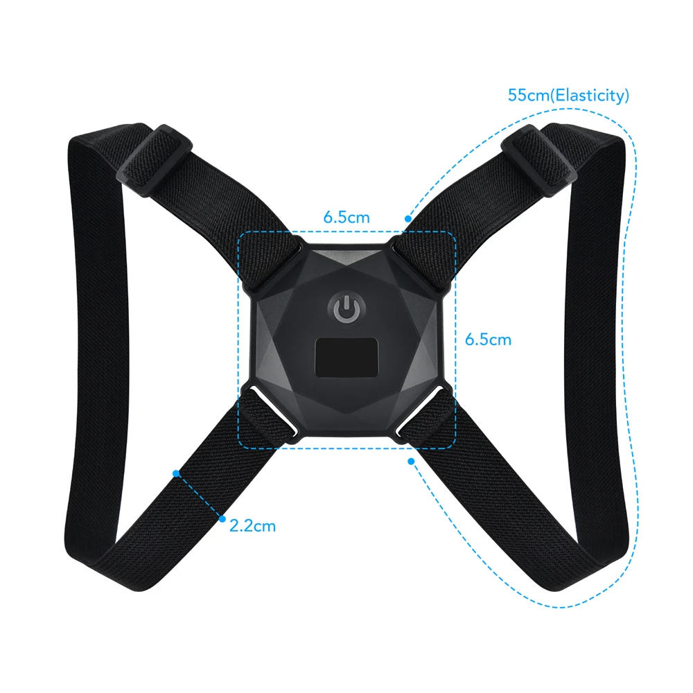 Electric Vibrating Adjustable Upper Back Stabilizer Posture Corrector ...