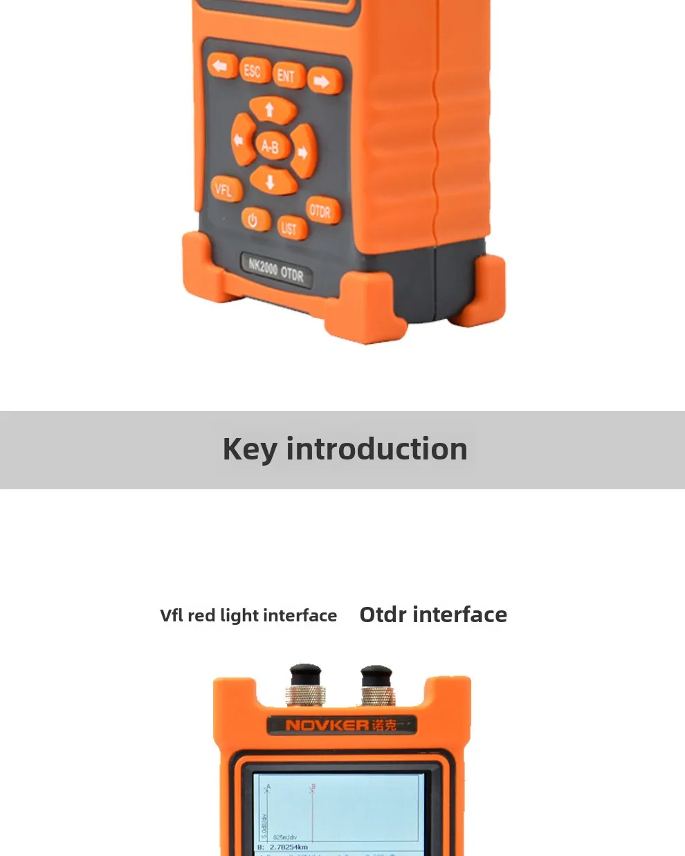 OTDR Optical Time Domain Reflectometer Optical Fiber Tester and ...
