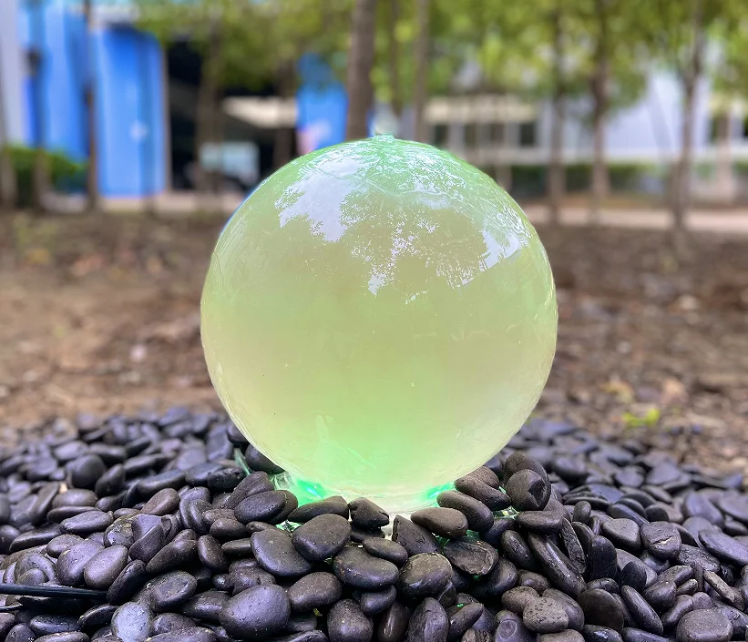 Garden Acrylic Waterfall Ball Sphere Fountain with RGB LED Light