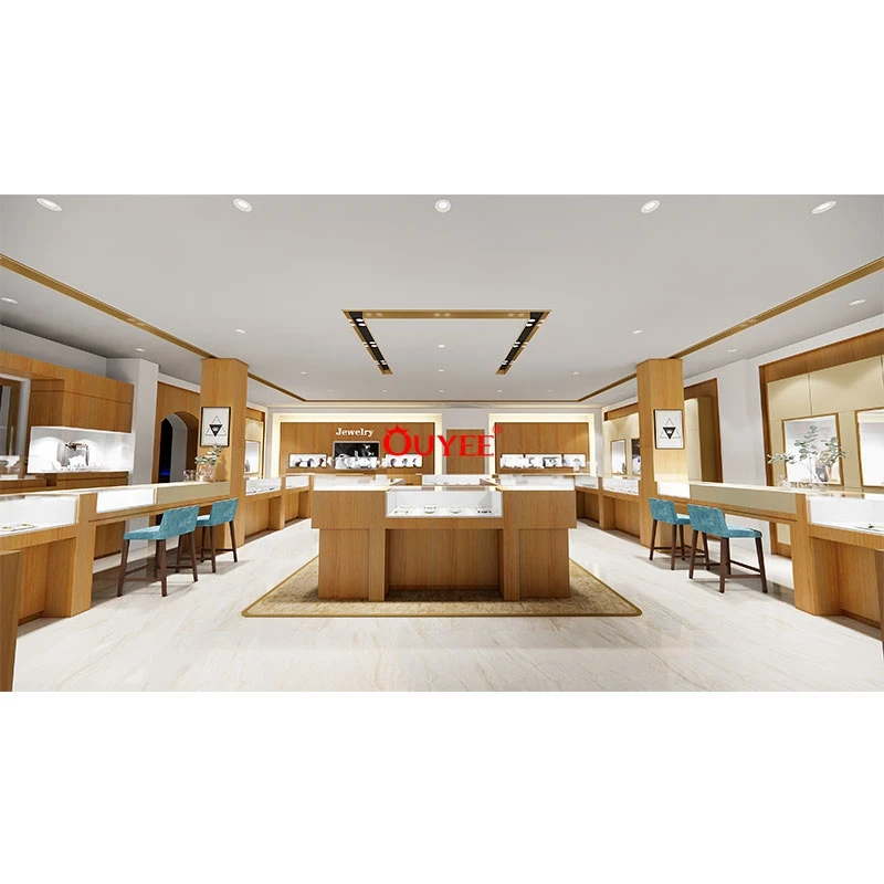 Customized Jewelry Store Showcase Names Design Display