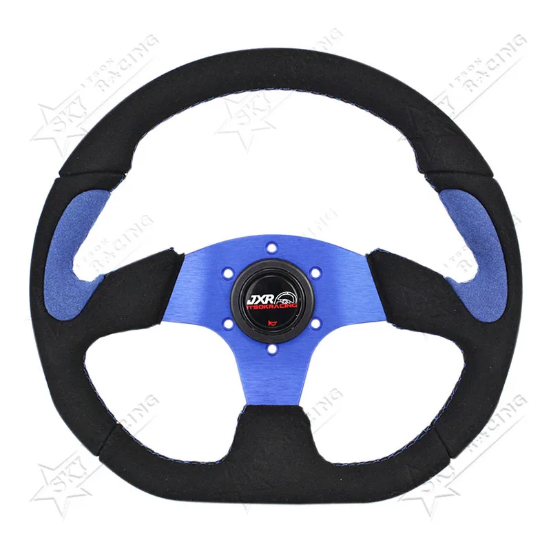 13 Inch D-shape 330mm 13inch D Shape Racing Drift Rally Sports Red Blue ...