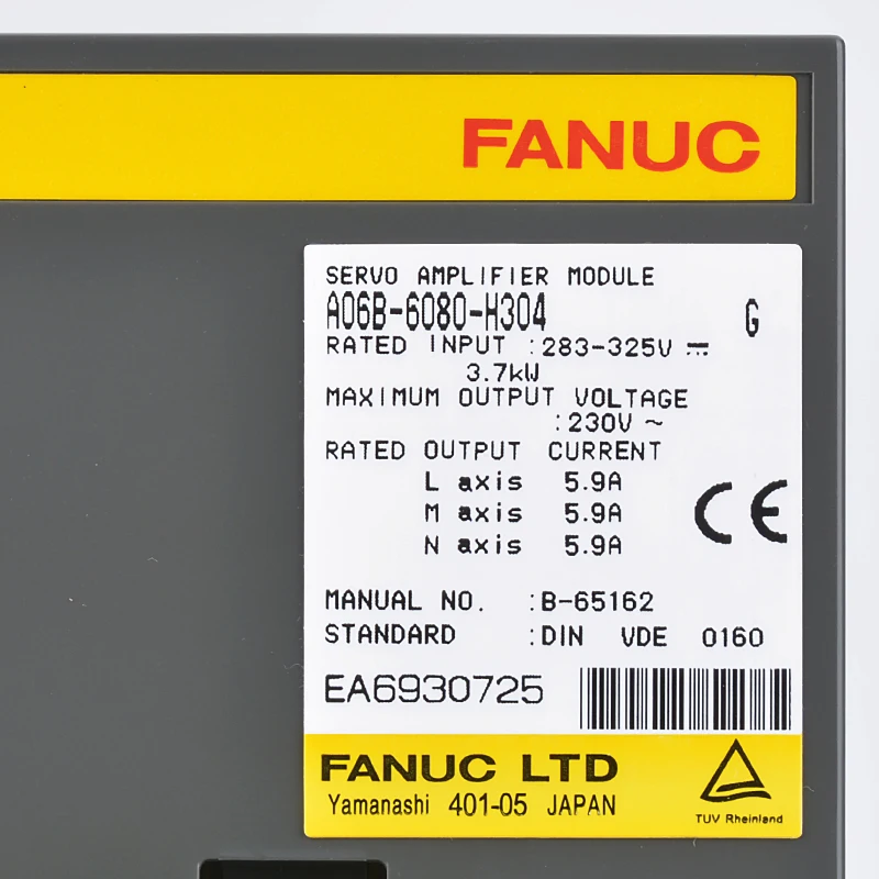 Japan Original Fanuc CNC Spares Parts Servo Amplifier Motor Drive A06B-6080-H304| Alibaba.com