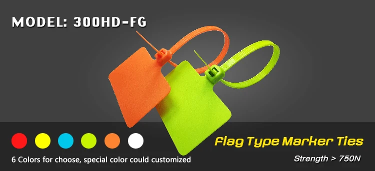 Big Cable Tie Tag - 76x51mm, 12 Inch Tie Length, 75kg Strength