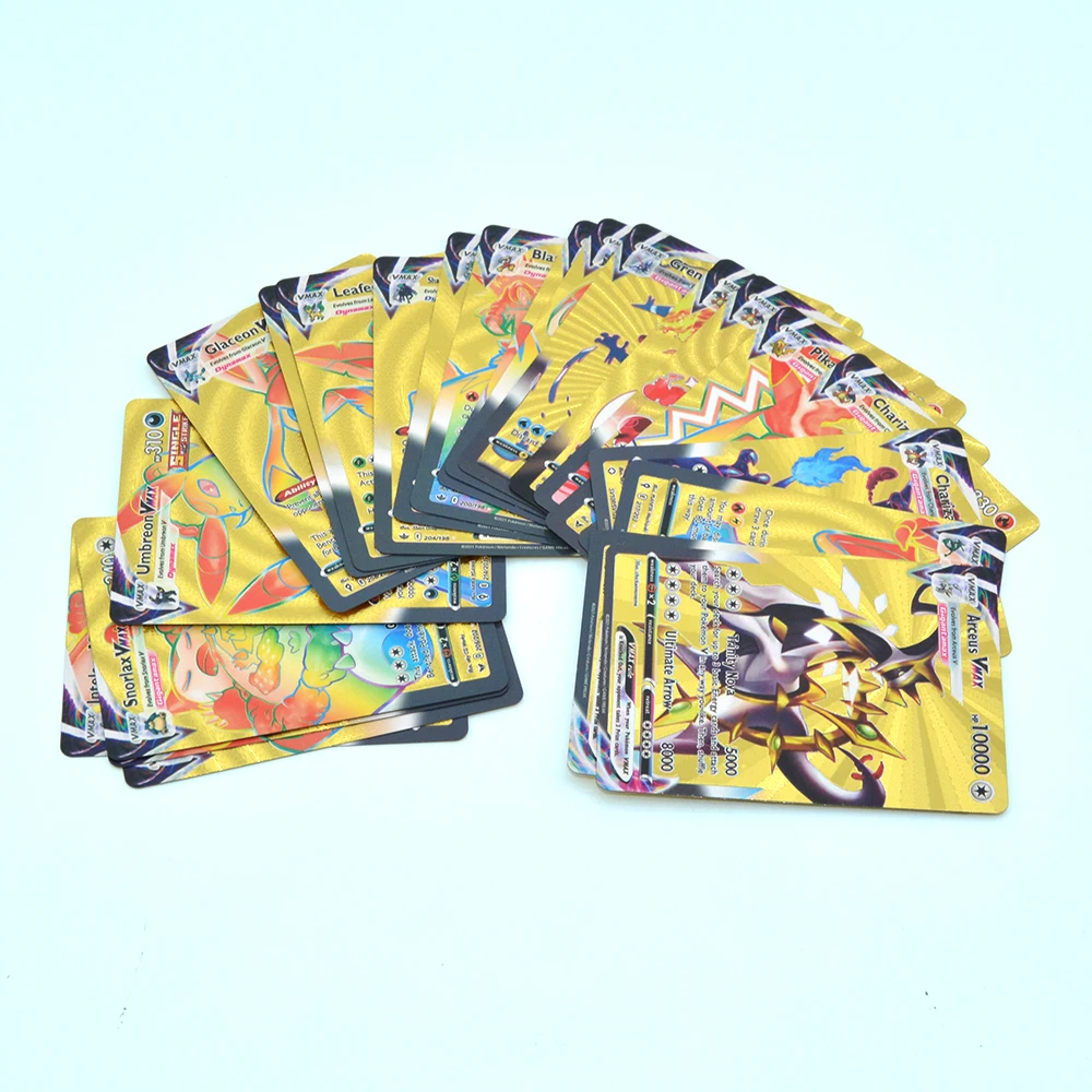Gold Pokemon Cards - Premium Vstar, Vmax, GX Assortment